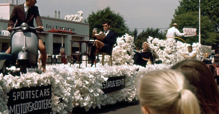 Just A Car Guy: strange parade float, but I give them credit for ...