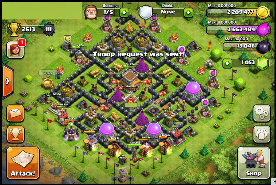 UPDATED lvl 8 bases - CLASH OF CLANS