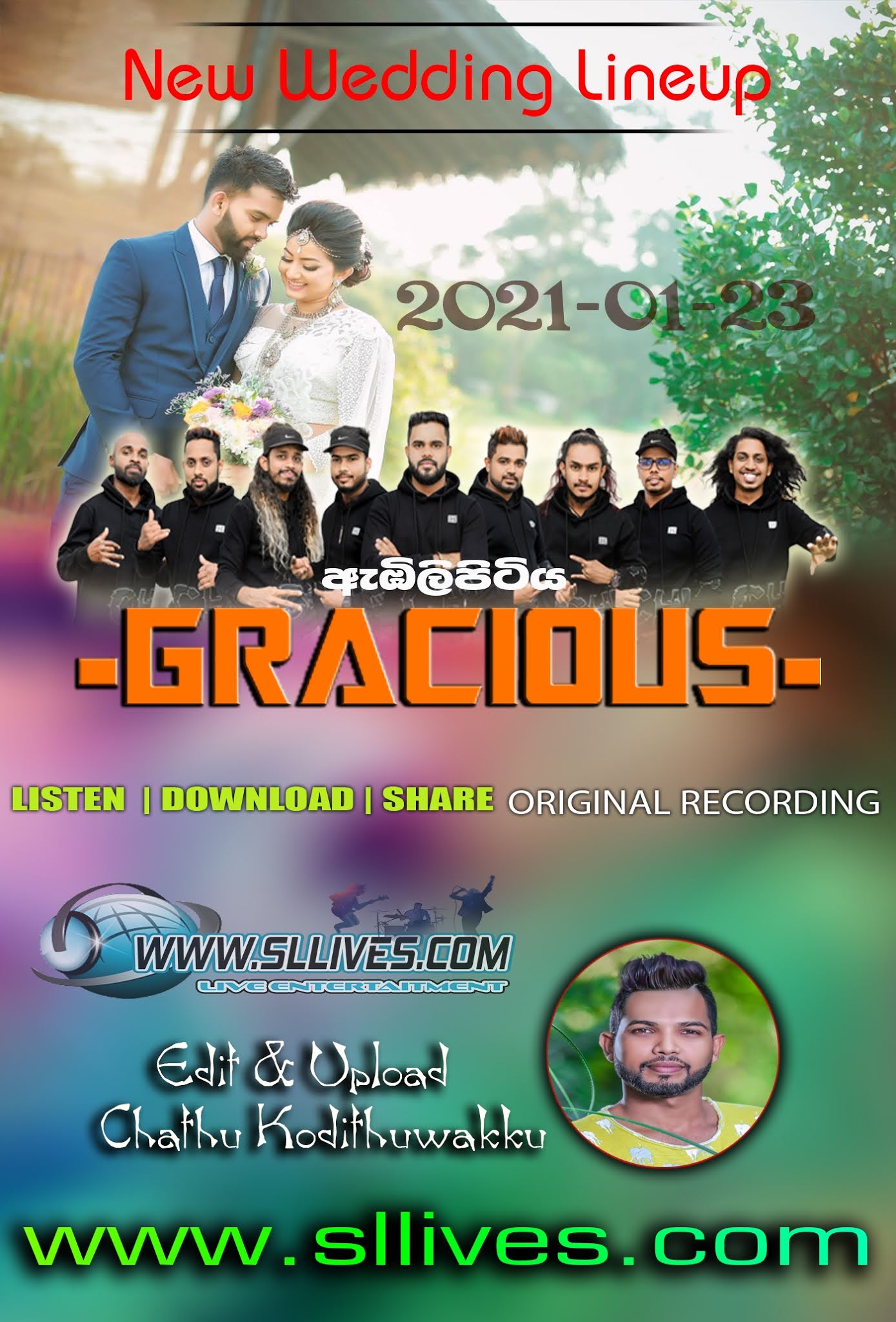 GRACIOUS NEW WEDDING LINEUP 2021-01-23