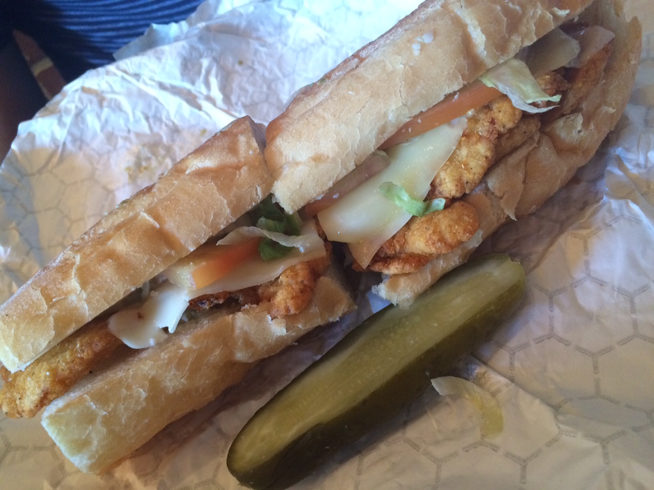 all sandwich: Catfish Po-Boy