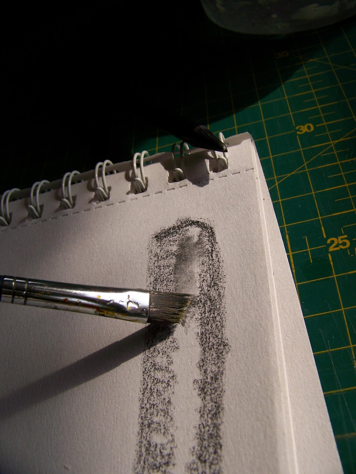 A Pretty Talent Blog: Painting your Graphite drawings
