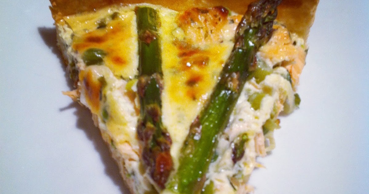 Babaduck: Poached Salmon & Spring Vegetable Tart