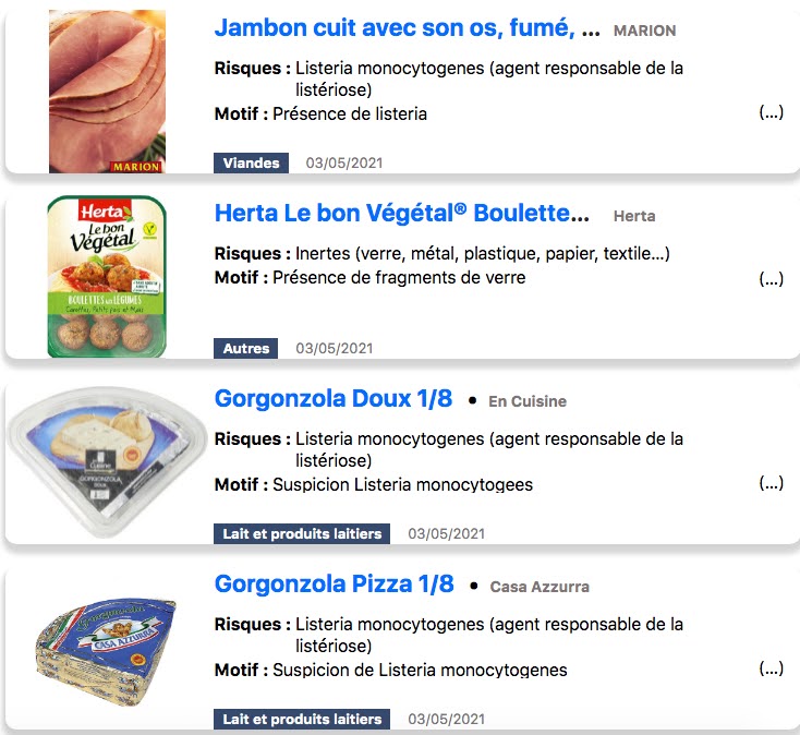 Le blog d'Albert Amgar: Une journée particulière de rappels de produits ...