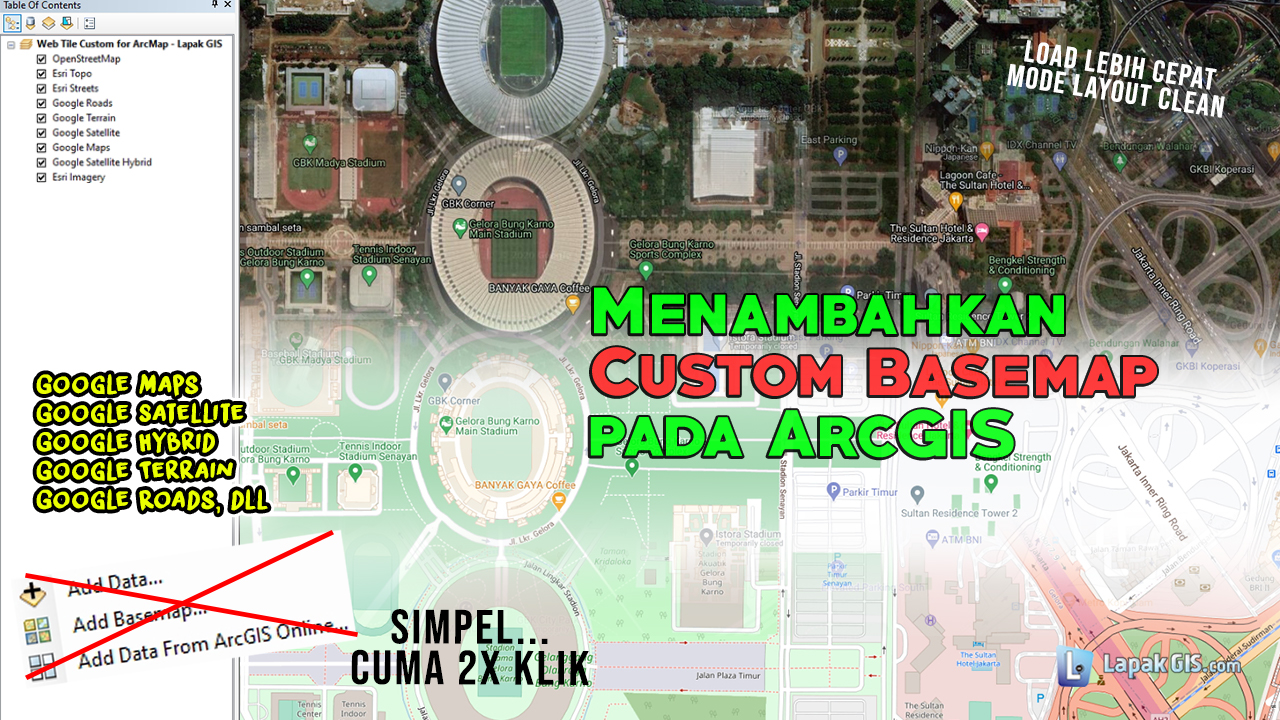 Menambahkan Custom Web Tile (Basemap) pada ArcMap - Lapak GIS