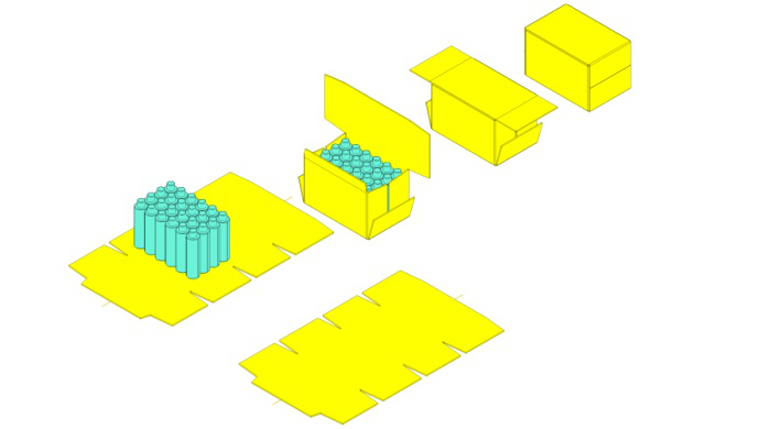 henopac: Fully automatic wrap around case packer