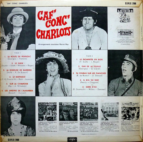 Je suis une tombe: Les Charlots ‎- Caf'Conc'Charlots (1968)