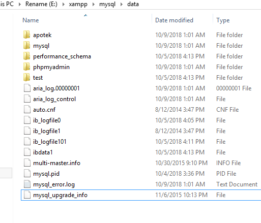 Tutorial Recover innodb database dengan .frm dan .ibd file