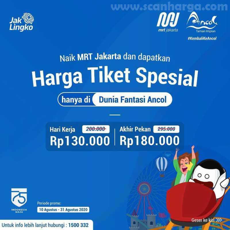 Dufan Ancol Promo Harga Tiket Spesial Untuk Pengguna MRT Jakarta - scanharga