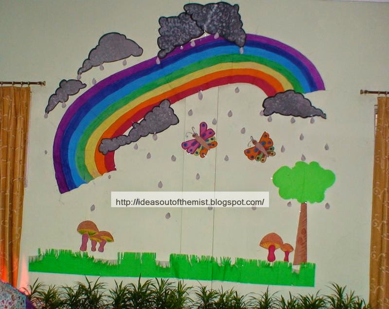 Ideas out of the mist: Monsoon theme party : Card,folder,decoration ...