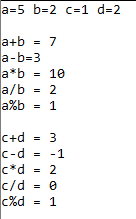 Operators and Expressions