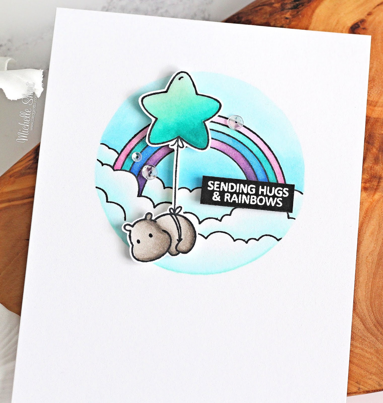 The Card Grotto: Clearly Besotted Teasers | Hugs & Rainbows