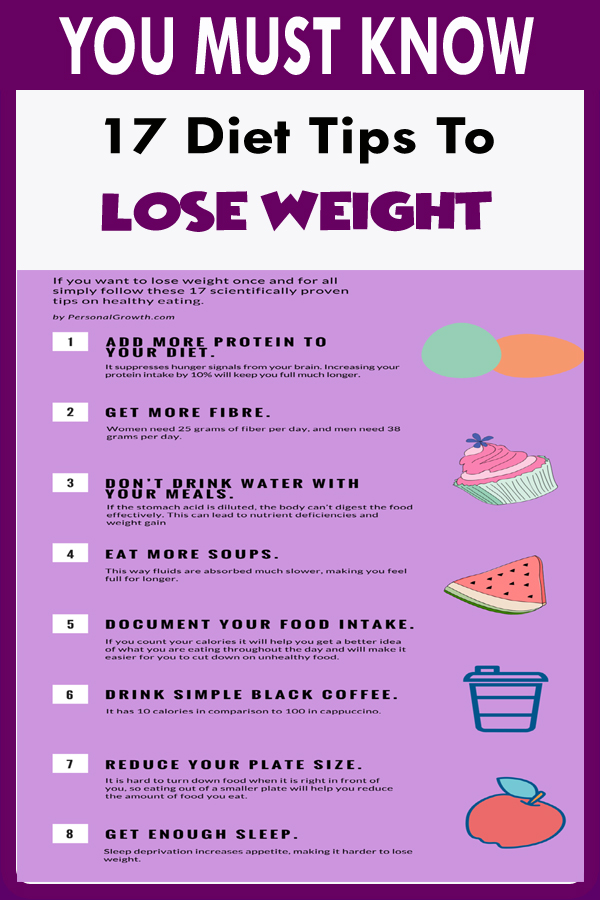 17 Diet Tips To Lose Weight