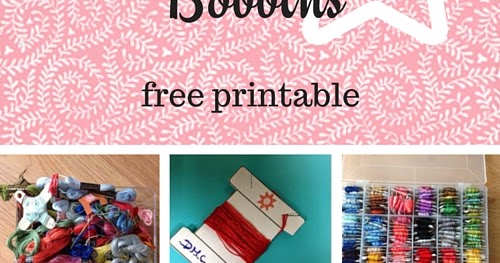 Embroidery floss bobbins - free printable |Keeping it Real
