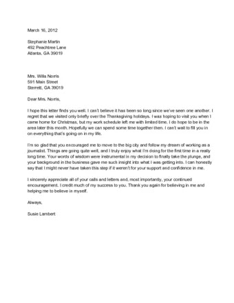 How To Start A Professional Letter ~ Thankyou Letter