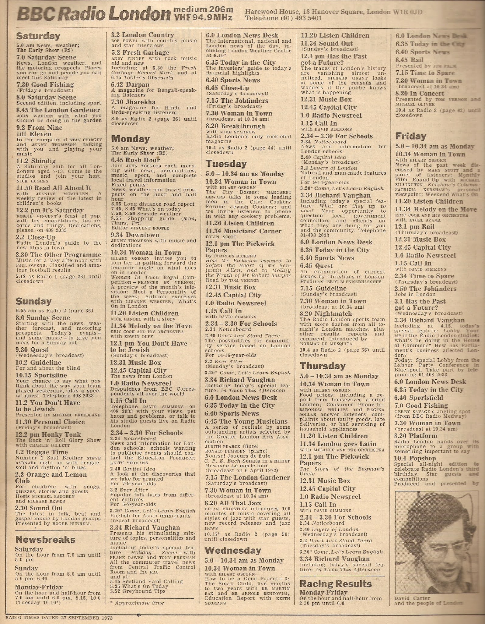 Random radio jottings: Down Your Local - 50 Years of BBC Radio London