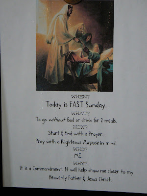 The Creative Homemaker: {Fast Sunday} Reminder
