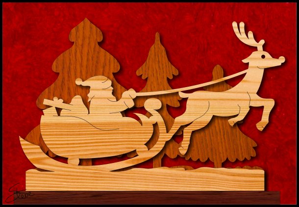 Scrollsaw Workshop: Santa's Takeoff Scroll Saw Pattern.