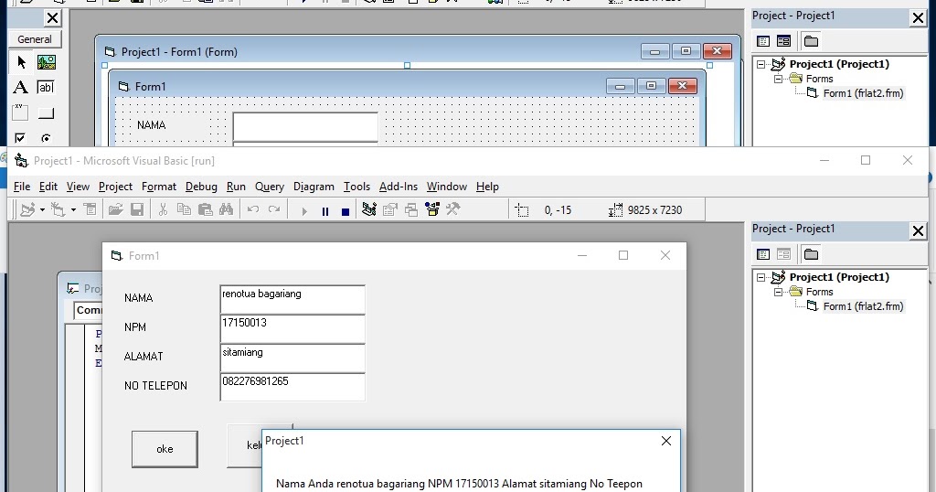 Yt Delivery: Cara membuat Biodata Sederhana Menggunakan Visual Basic 6.0