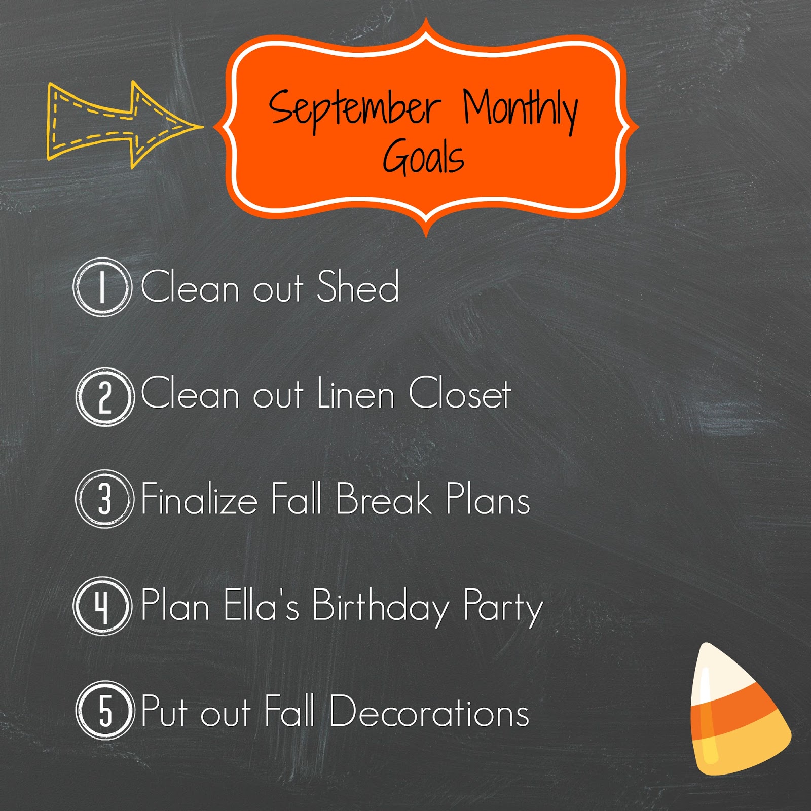 September Goals - My Glittery Heart