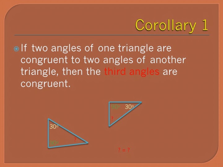 My Rat Ate My Homework: Triangle Corollaries & Triangle Sum Theorem