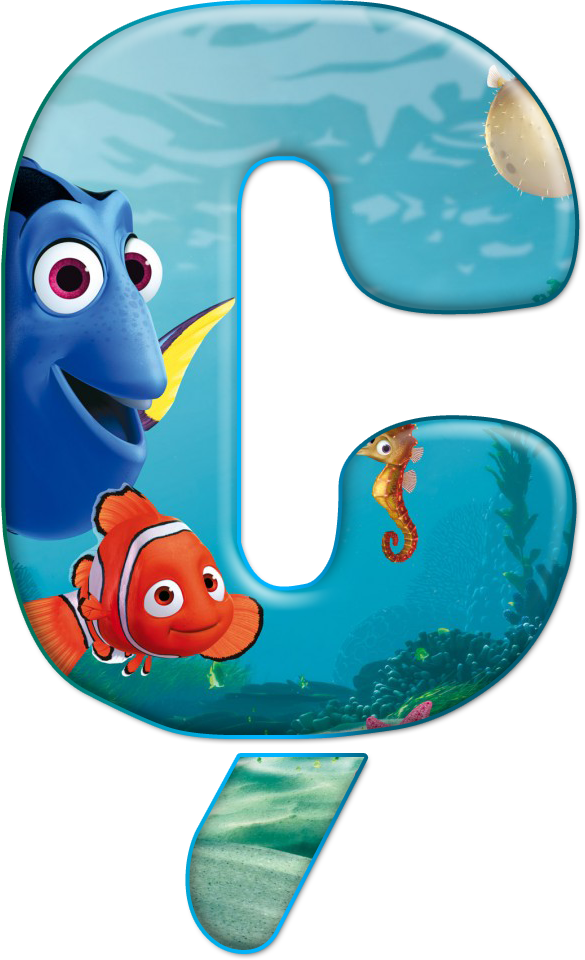 Abecedario Buscando a Nemo y Buscando a Dory. Finding Nemo Alphabet ...