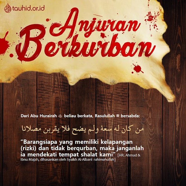 Anjuran Berqurban | Poster Dakwah | Tauhid.or.id
