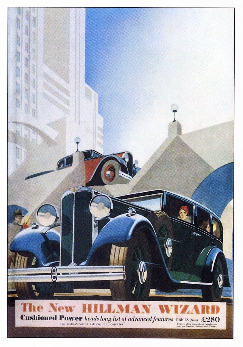 Just A Car Guy: Ever heard of a car model named a Wizard? 1931 Hillman ...