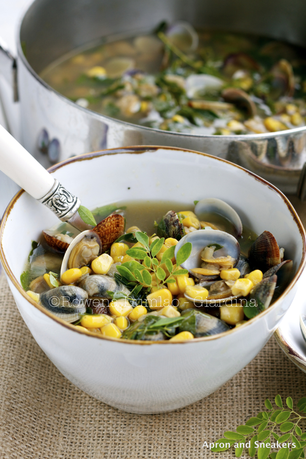 Clam & Corn Soup with Moringa Leaves and a Day Around the Palatine Hill ...