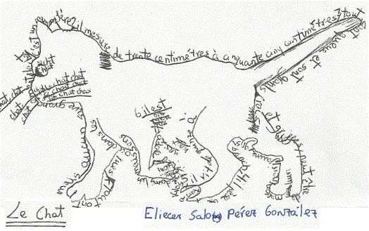 Caligramas de gatos - Imagui