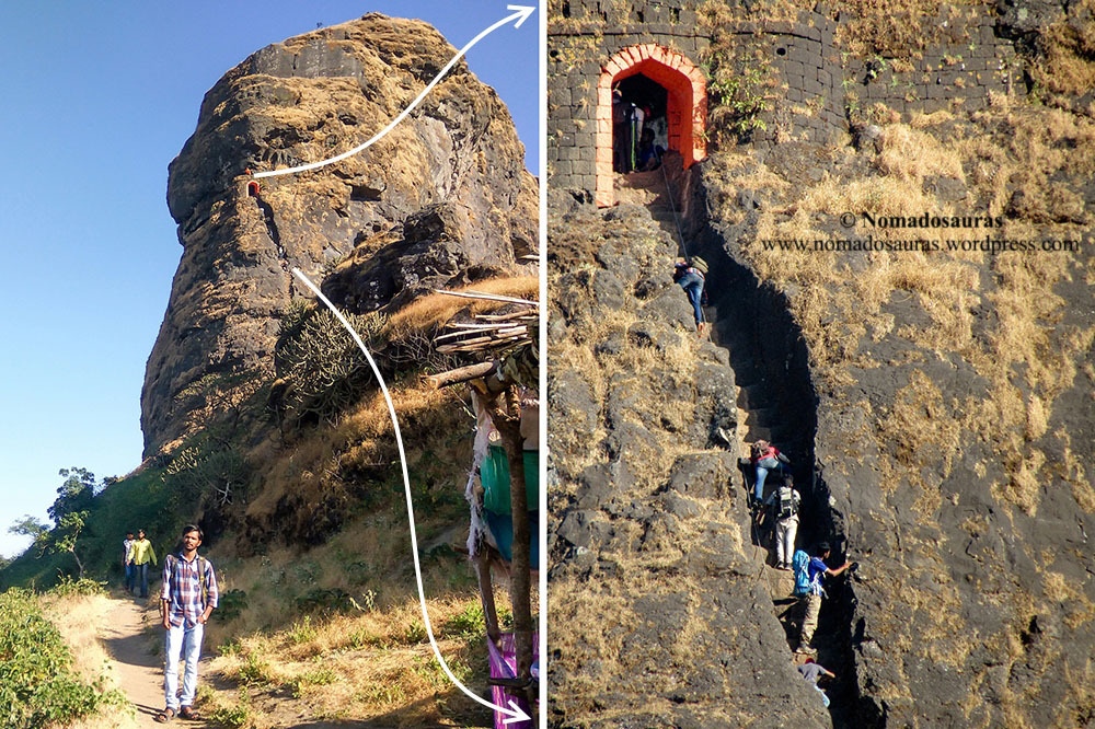 హరిహర్ కోట నాసిక్ | Harihar Fort Trek History in Telugu , Trimbak ...