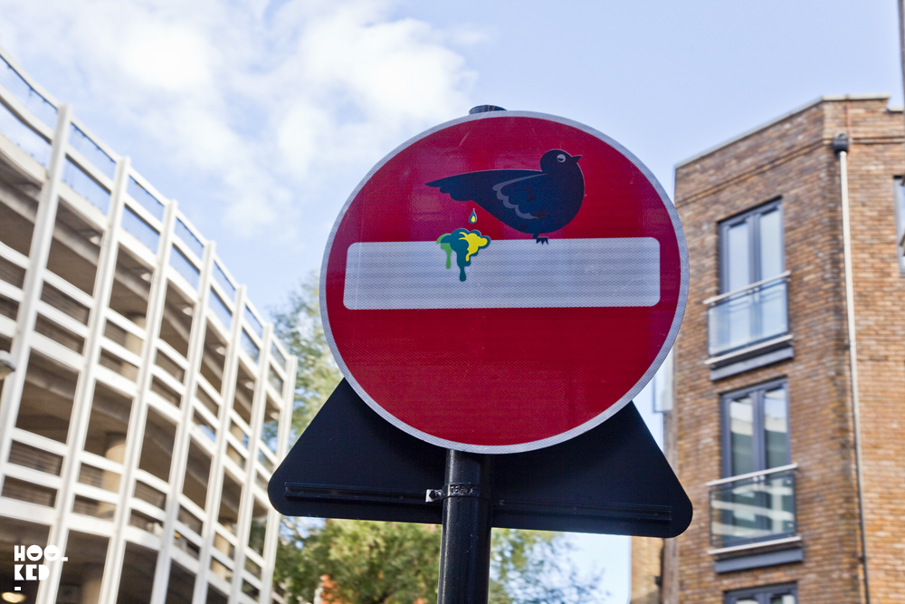 Clet Abrahams' London Street Art | Hookedblog - Street Art from London ...