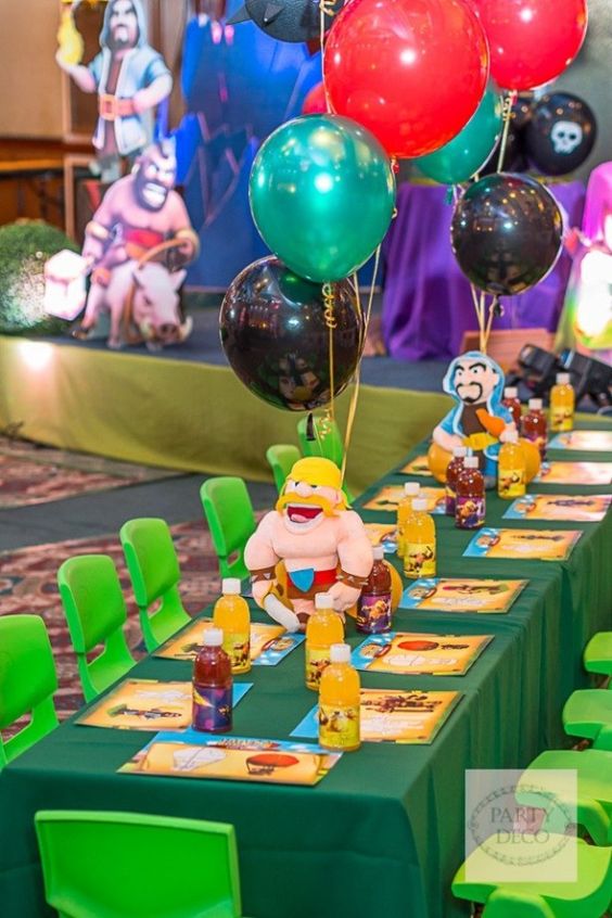 85 ideas de decoración para Fiesta de Clash Royale