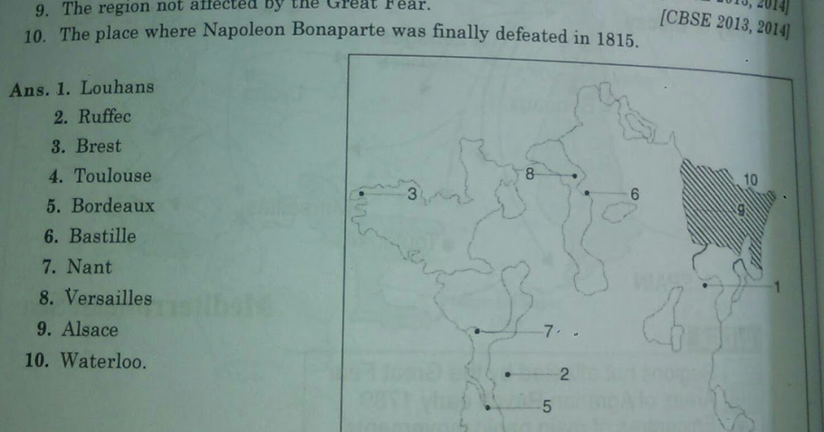 Dass and Brown World School class 9 Bluebell: french revolution map for ...