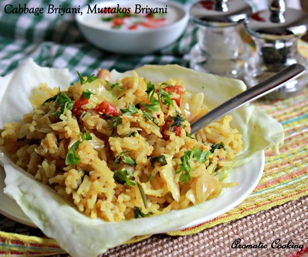 Aromatic Cooking: Cabbage Briyani, Muttakos Briyani