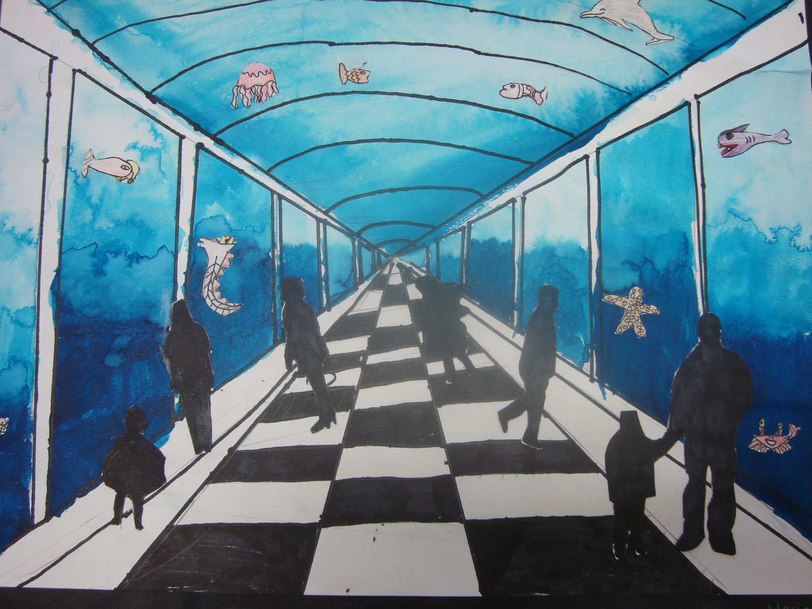 Once upon an Art Room: Perspective Aquariums