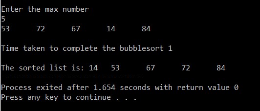 C Program For Bubble Sort | C Programming