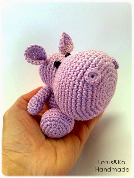 ..Ed ecco il mio primo Hippo Amigurumi.. Ippopotamo Amigurumi