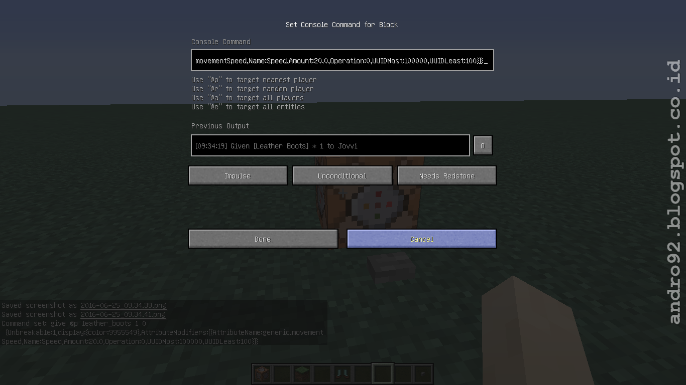 Cara Menambah Speed Menggunakan Command Block cara-menambah-speed-menggunakan-command-block