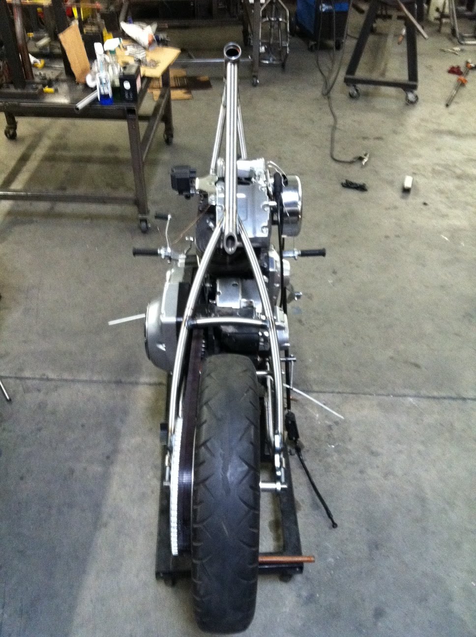 Asphalt Squadron: Spitfire Motorcycle's Twin Cam Rigid Frame Kit Progress