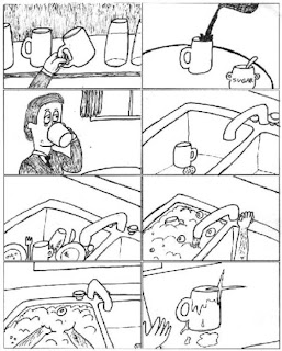 Heinz Salad Cream: posters- cartoon sequence story