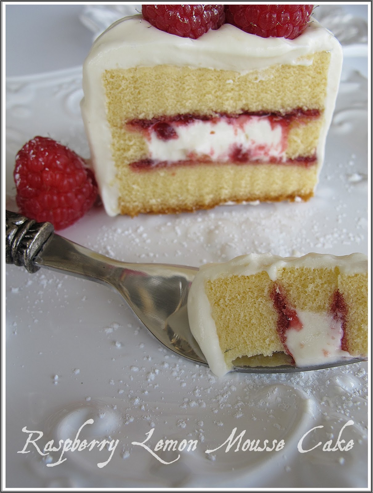 Raspberry Lemon Mousse Mini Cakes and A Giveaway - Purple Chocolat Home