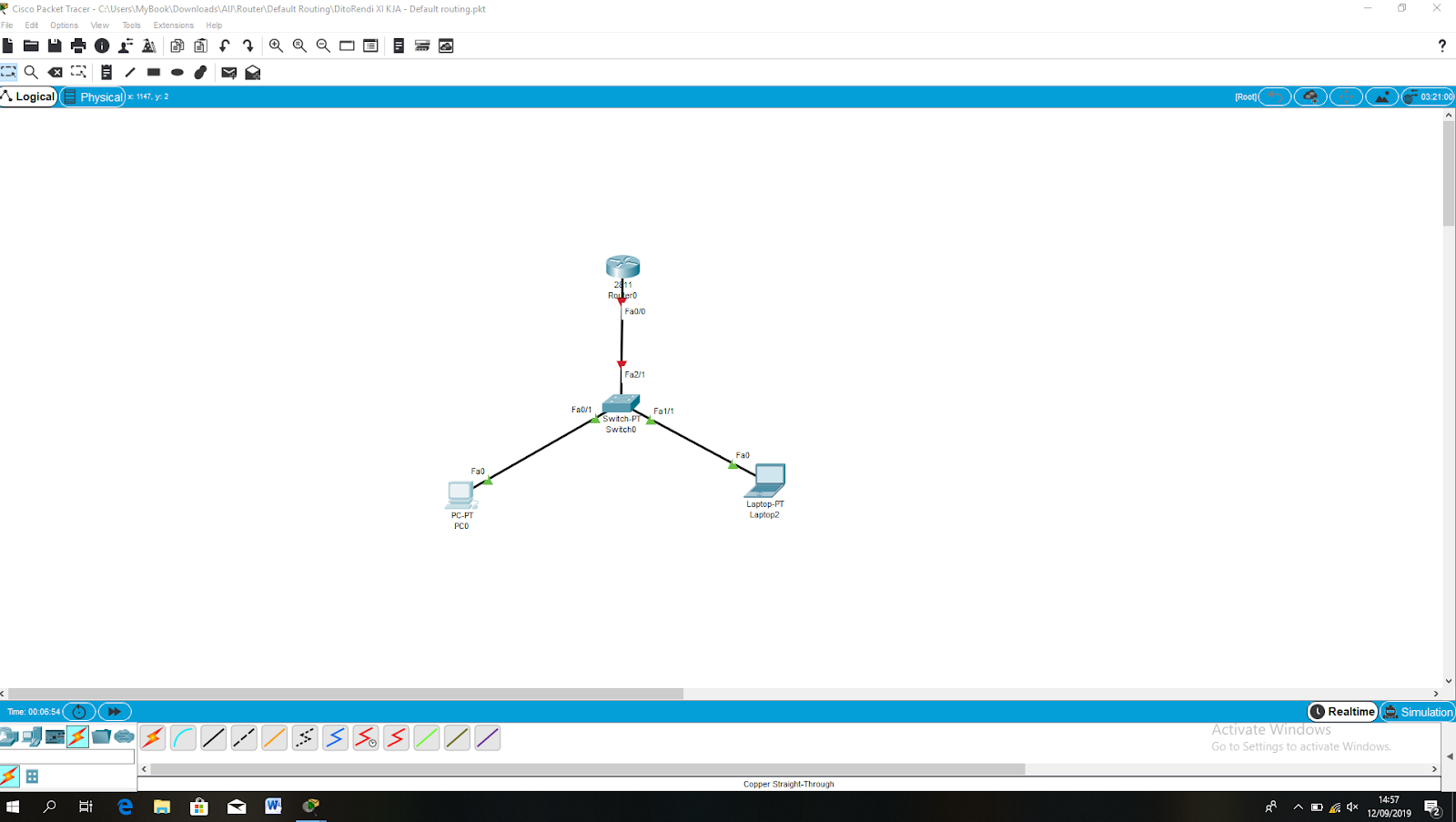 Cara Mengkonfigurasi Default Routing