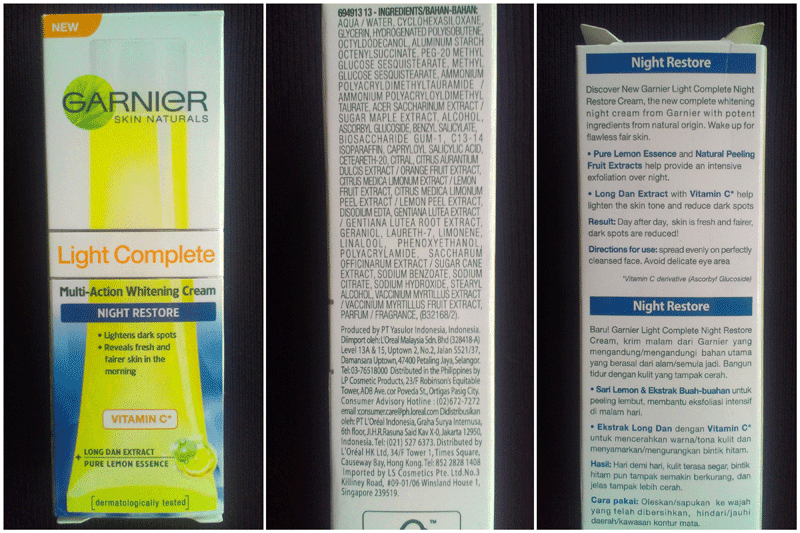 Garnier Light Complete Night Restore | Keep Calm & Beautify