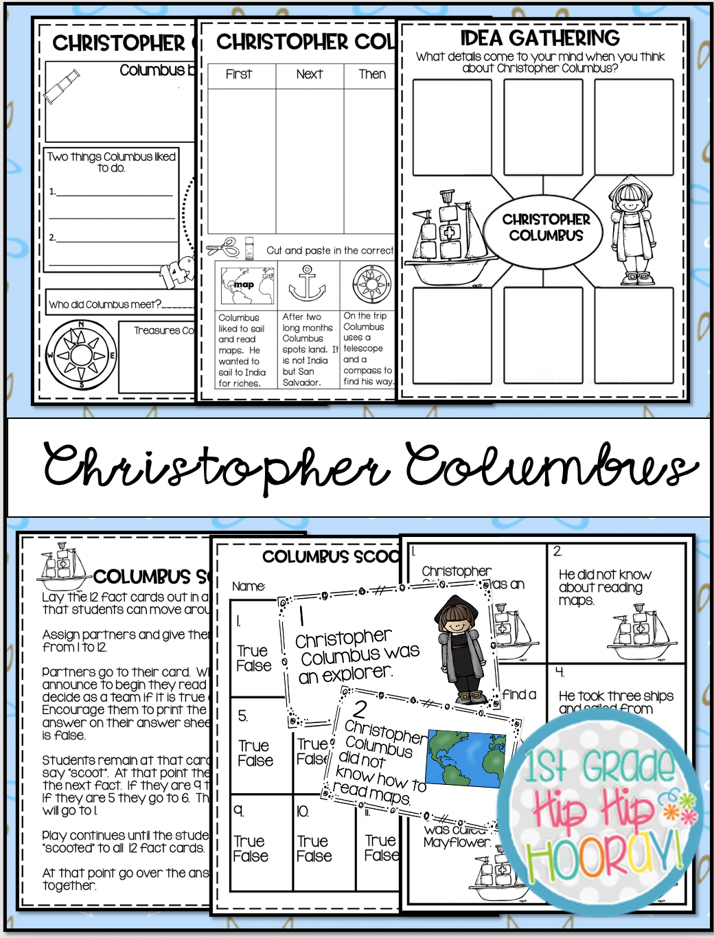 1st Grade Hip Hip Hooray!: Christopher Columbus