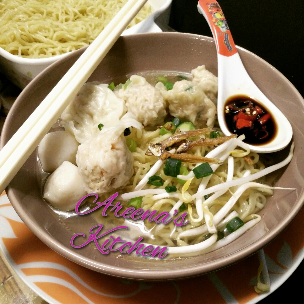 Areena's Kitchen: Wantan Noodle Soup/Sup Mi Wantan Simple dan Sedap!