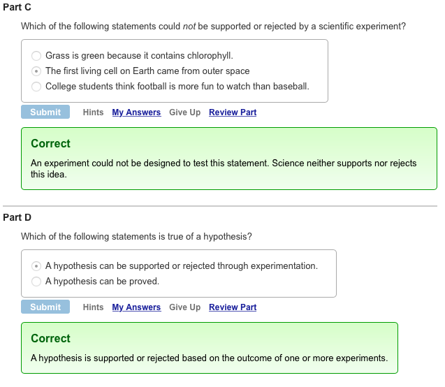 Mastering Biology Answers: Activity: Introduction to Experimental Design