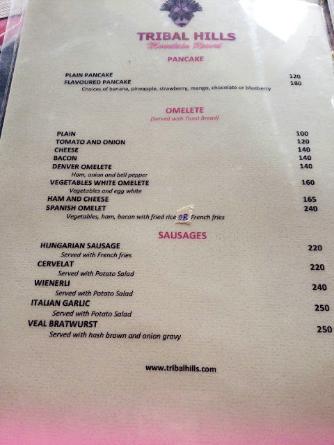 The Mediocre Wanderer: TRIBAL MENU at the TREETOPS RESTAURANT OF TRIBAL ...