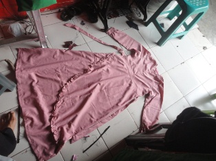 Tutorial permak, membesarkan baju gamis yang kekecilan
