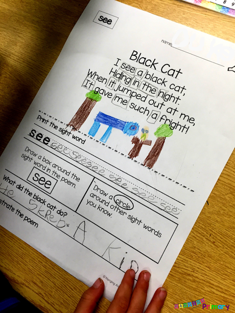 How to Use Halloween Poems to Introduce Sight Words | Hanging Around In ...