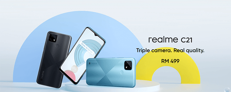 realme C21 budget phone with MediaTek Helio G35 and triple-cam now official